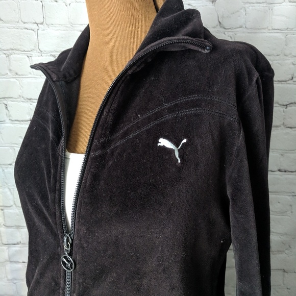 Puma | Jackets & Coats | Puma Velour Track Jacket | Poshmark